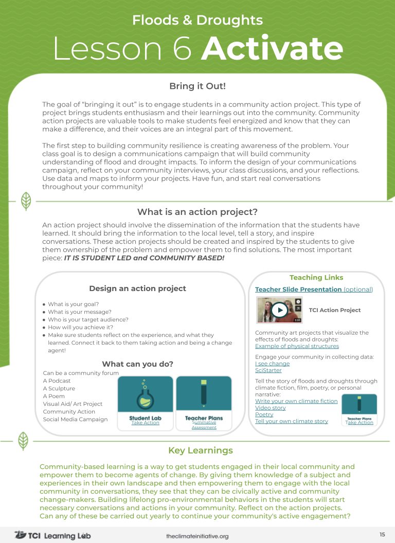 Learning Lab – The Climate Initiative